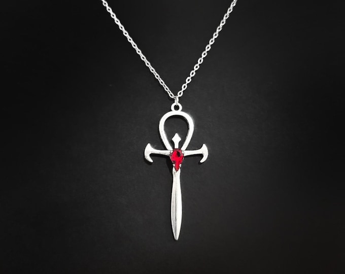 Vampire Ankh, the Elder Bloodletter, Ankh of the Unseen Necklace - Etsy