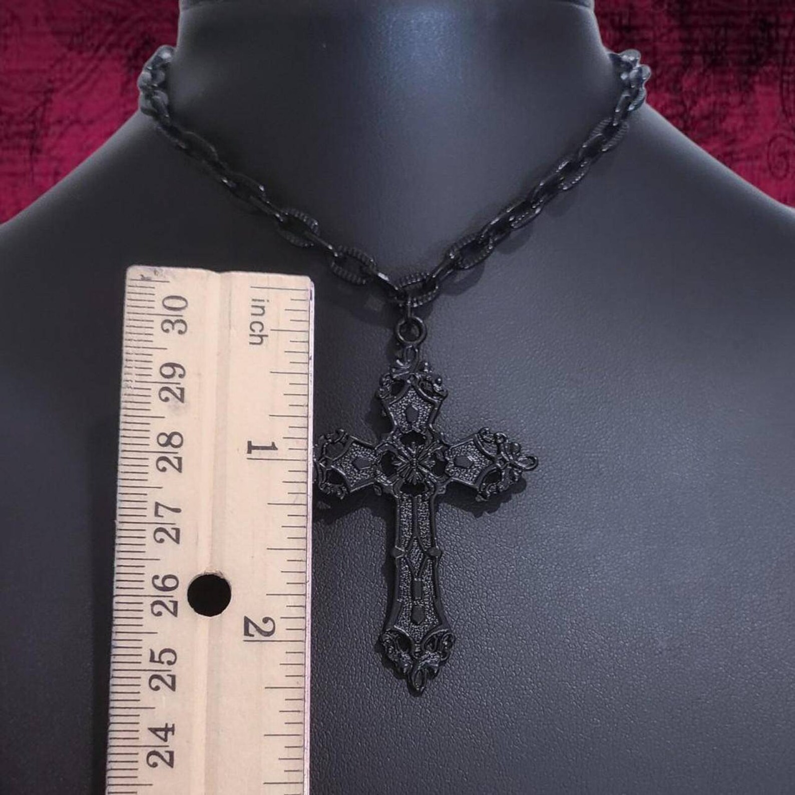 Gothic Black Cross Choker 021 CC - Etsy