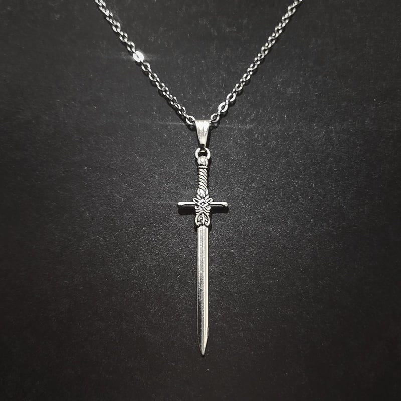 Sword Necklace - Etsy