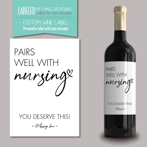 Nurse Wine - Etsy