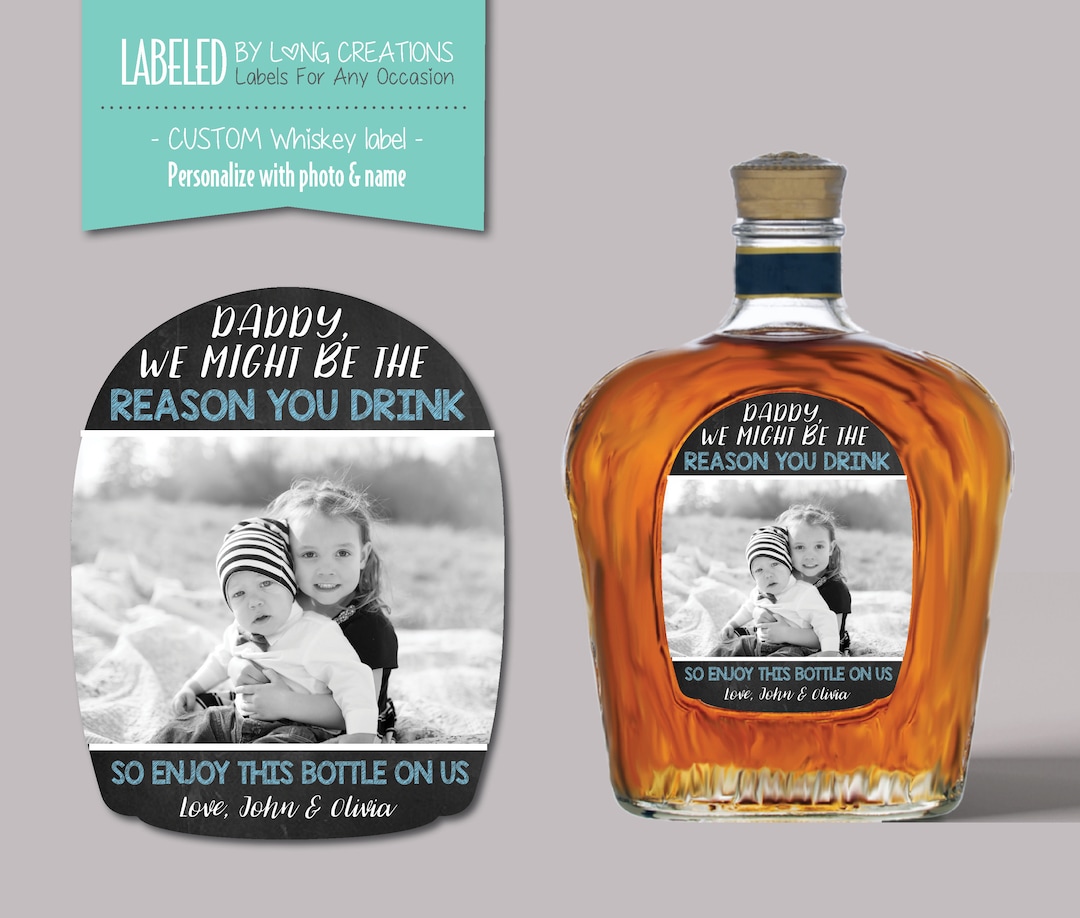 Custom Label for Whiskey Bottle Personalized Label Custom Whiskey Label ...