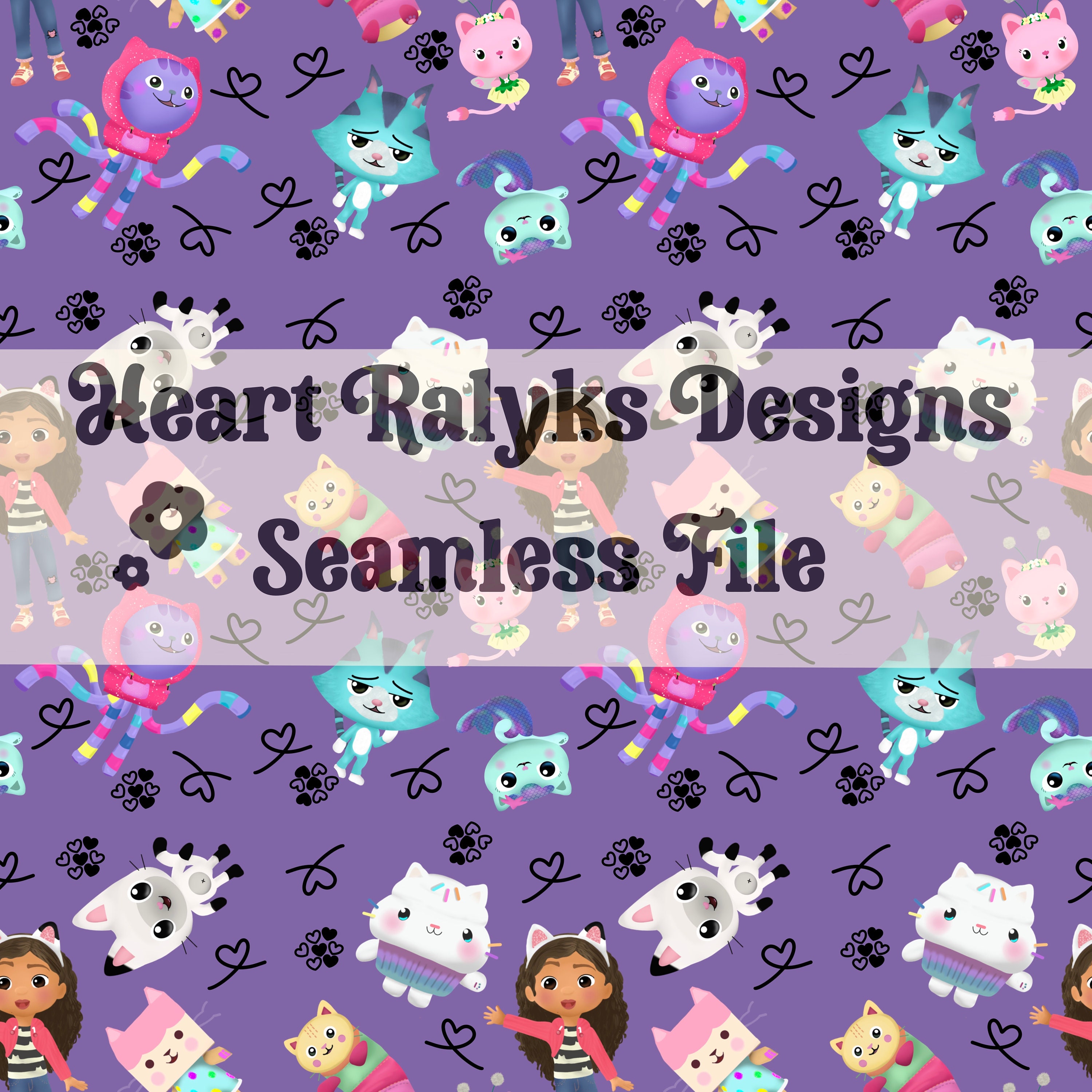 Gabby Cat Seamless File - Etsy