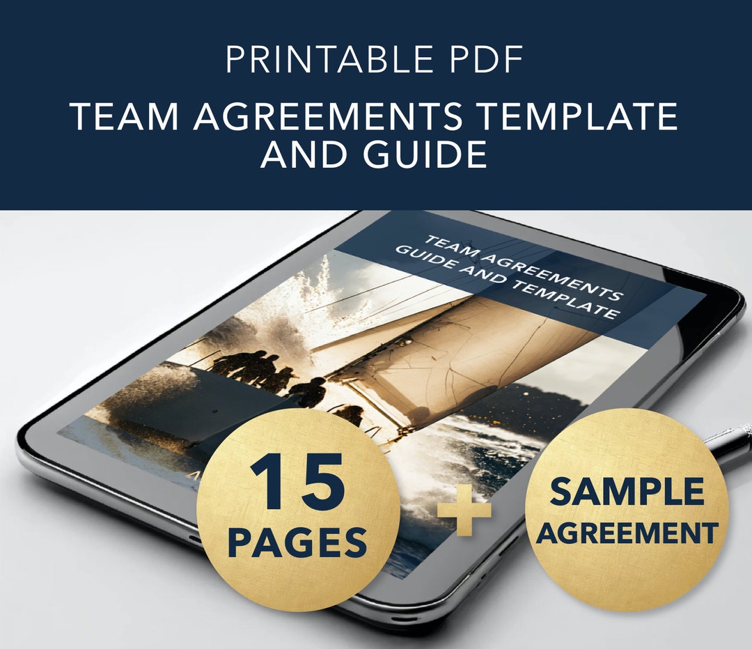15-page Team Agreements Guide + Sample Agreement - Etsy