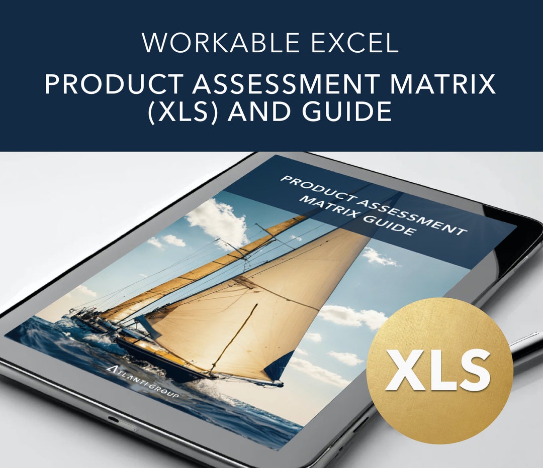 Product Assessment Matrix (XLS) and Workbook - Etsy