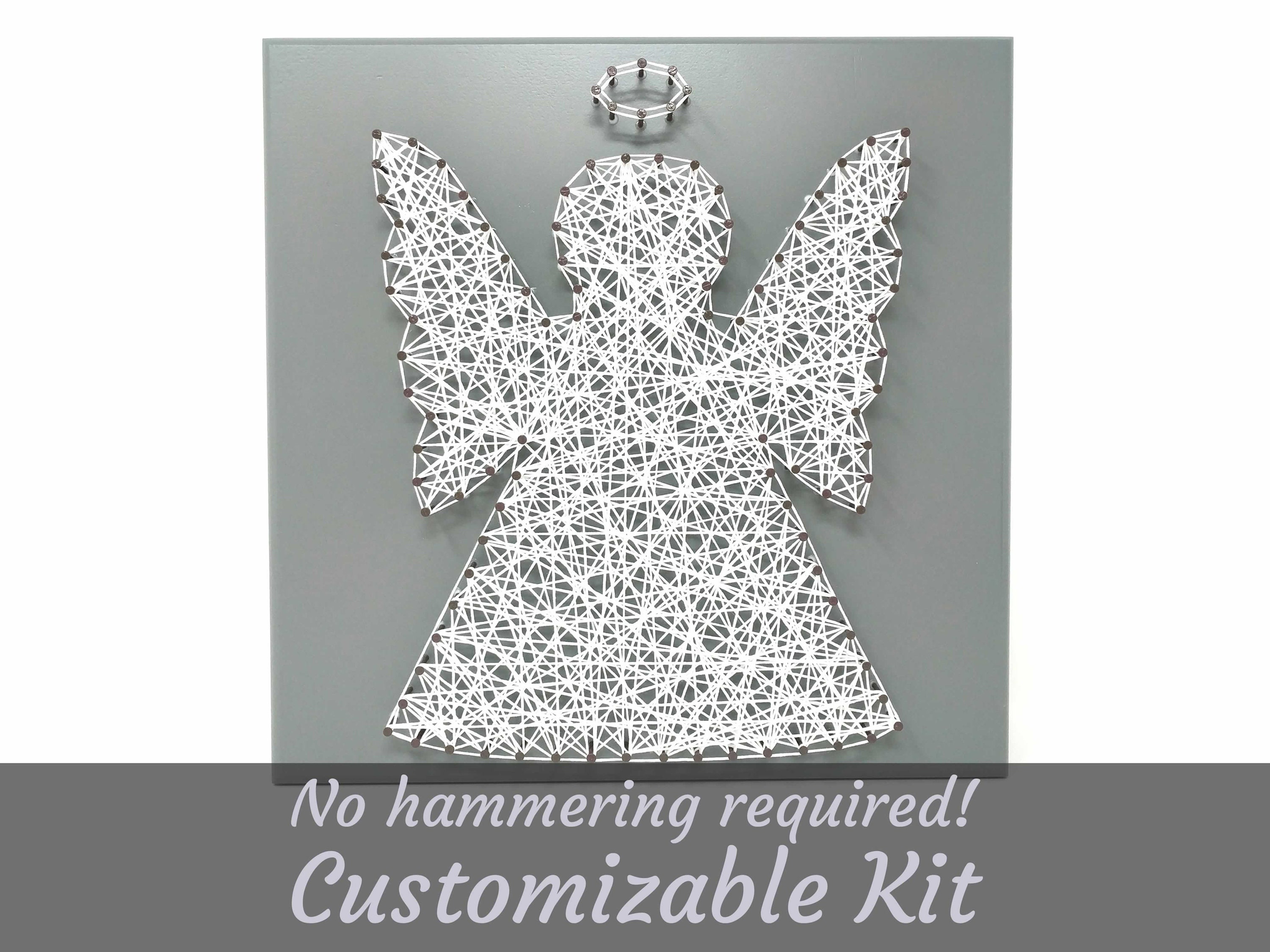 Angel Art String Art Kit Craft Kit Angel String Art Easy | Etsy