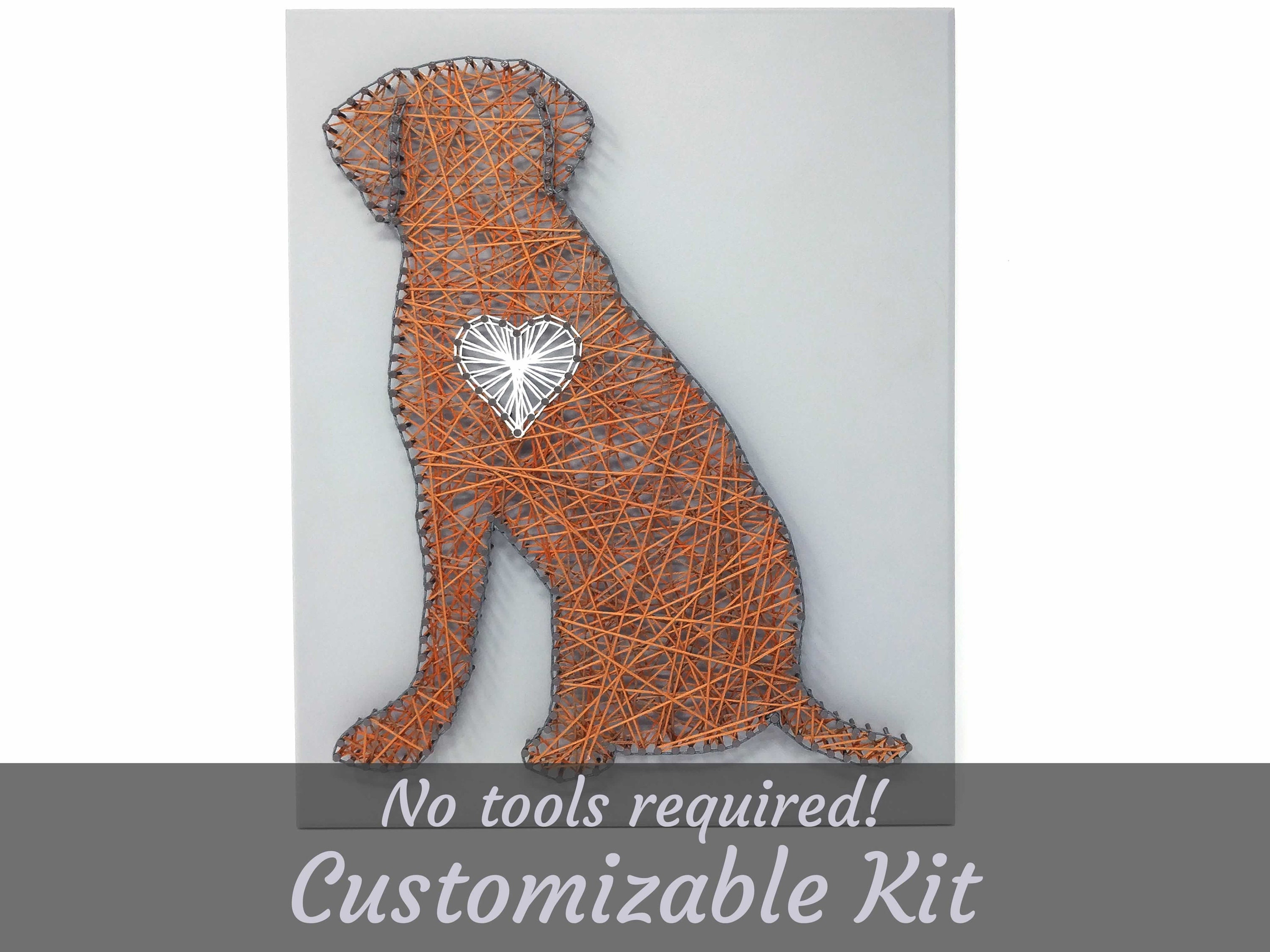 Dog String Art String Art Kit Craft Kit Dog Picture Frame | Etsy