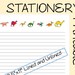 Dinosaurs Printable Stationery Set + to Do Lists & Memo Sheets (9 Items ...