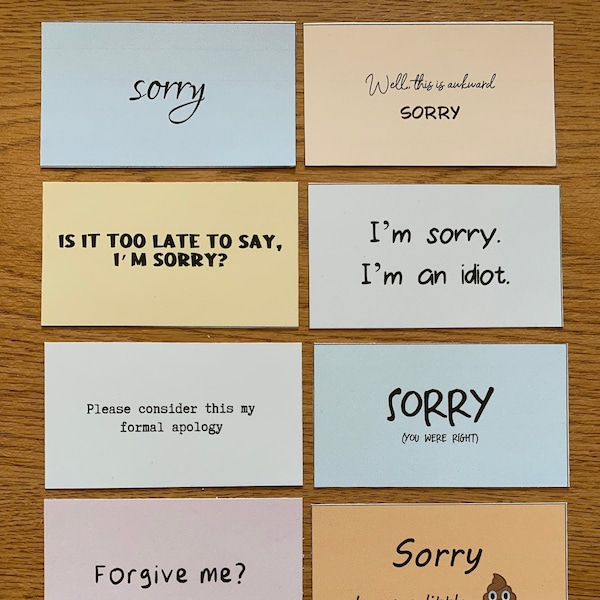 Printable Apology Card - Etsy