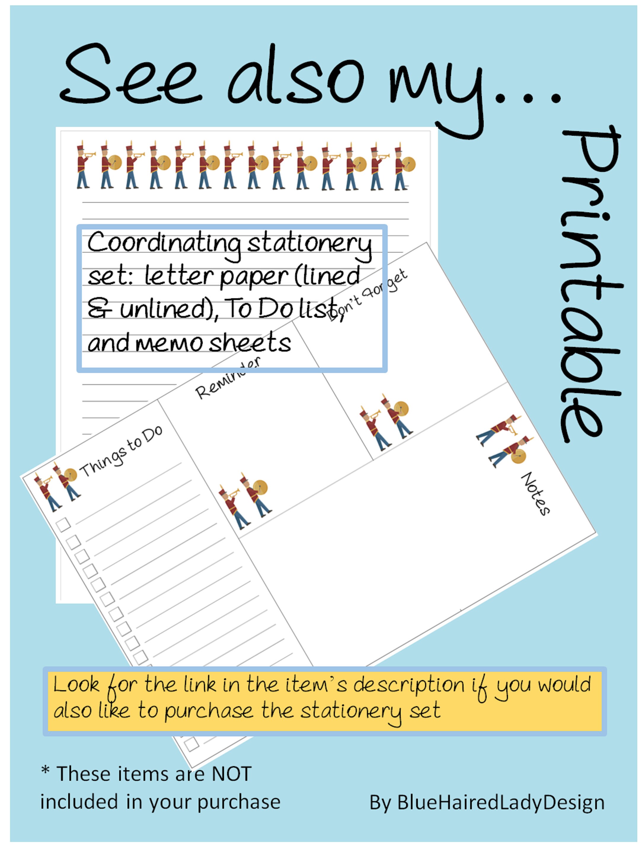 MARCHING BAND Printable Sheet Music Paper | Instant Download | Blank ...