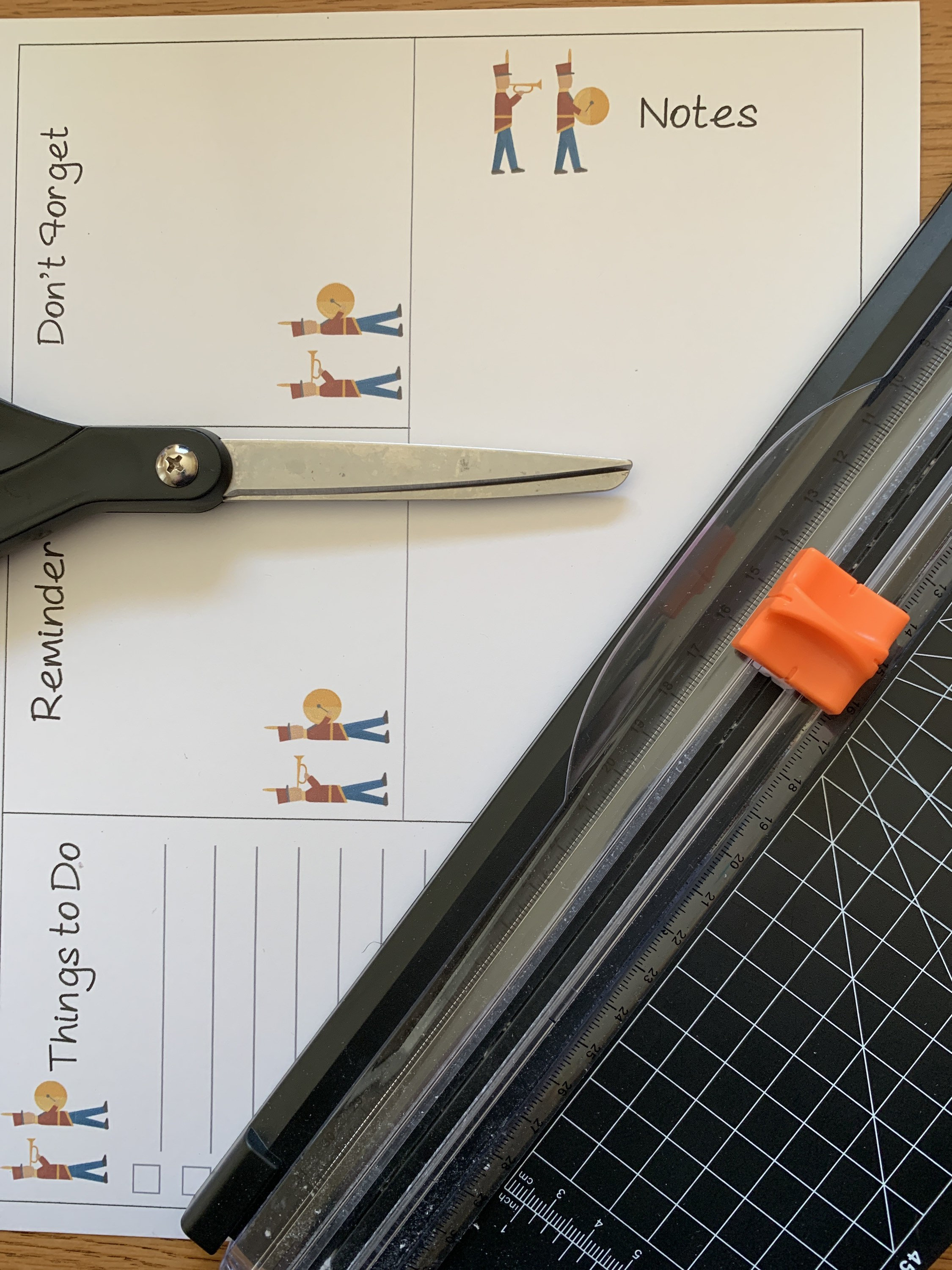 MARCHING BAND Printable Stationery Set + to Do List & Memo Sheets (6 ...