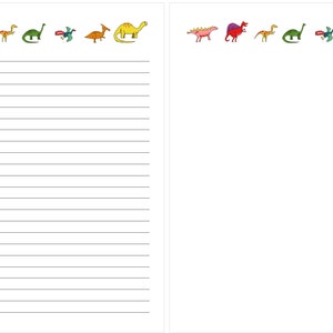 Dinosaurs Printable Stationery Set + to Do Lists & Memo Sheets (9 Items ...