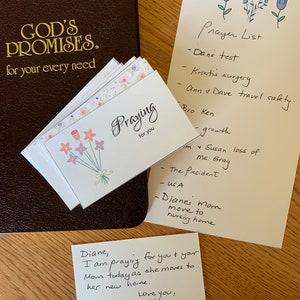 Printable PRAYING FOR YOU Cards, Set of 10 Mini Cards, Instant Download ...