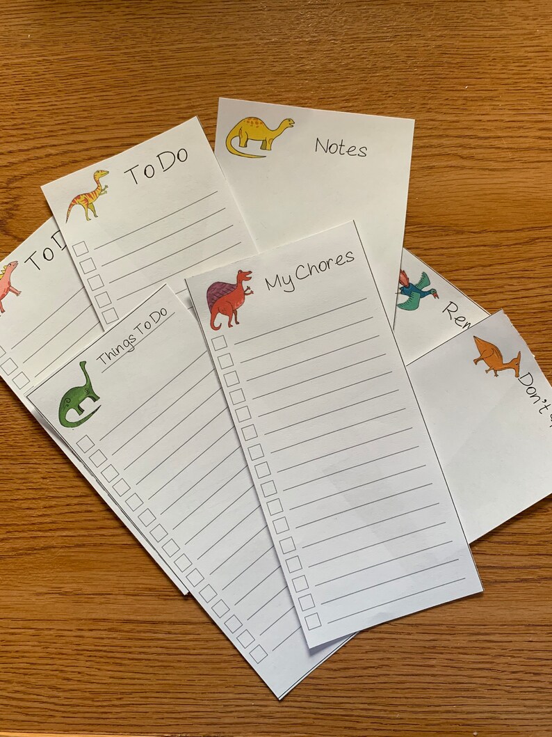 Dinosaurs Printable Stationery Set + to Do Lists & Memo Sheets (9 Items ...