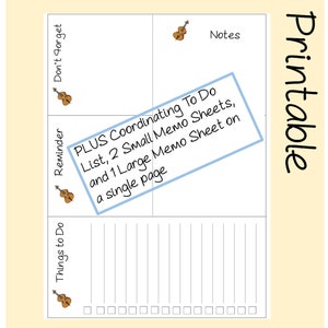 CELLO Printable Stationery Paper Set + to Do List & Memo Sheets (6 ...