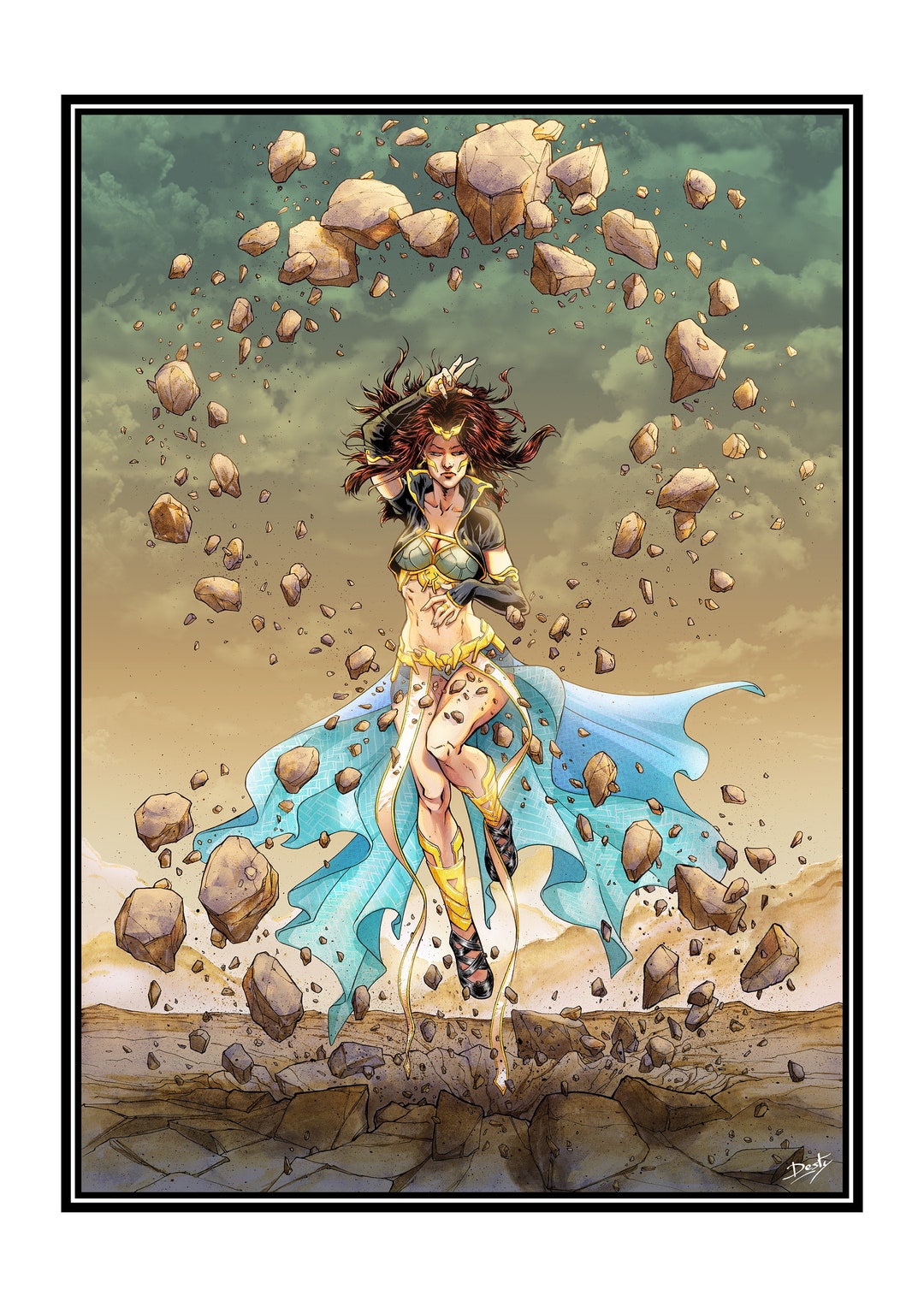 Paper Printing Goddess of Infinity Stones - Etsy