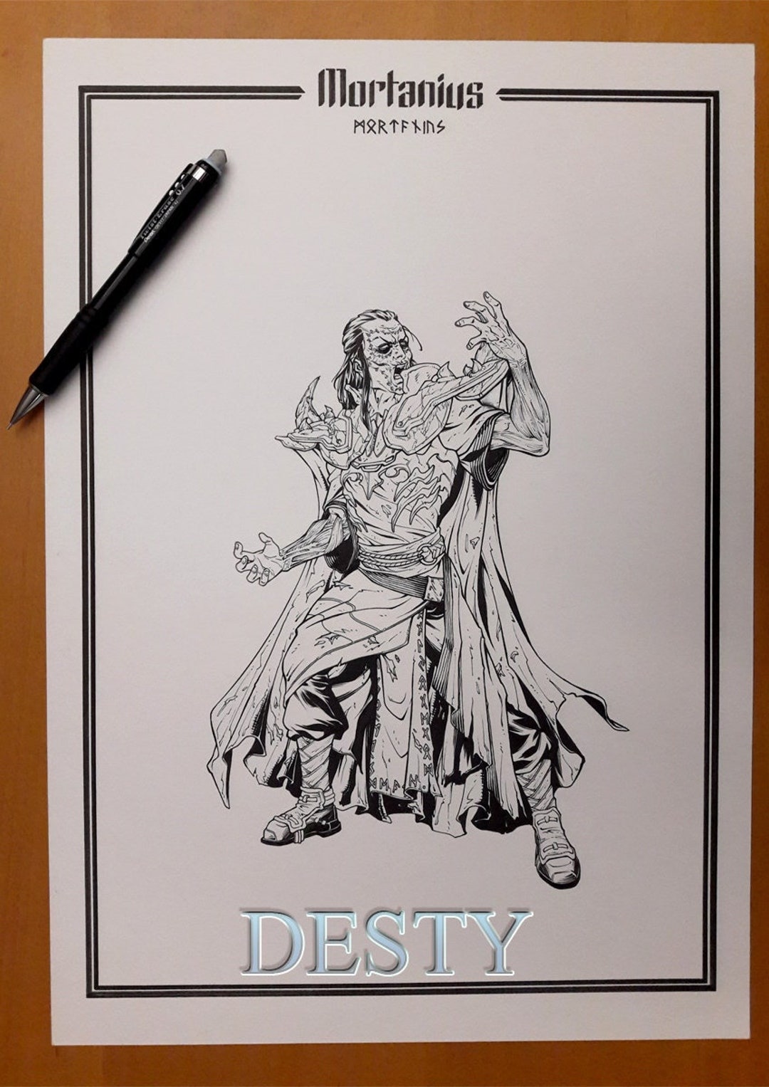 Legacy of Kain Original Drawing Mortanius - Etsy Australia