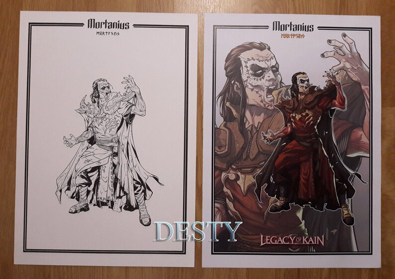 Legacy of Kain Original Drawing Mortanius - Etsy