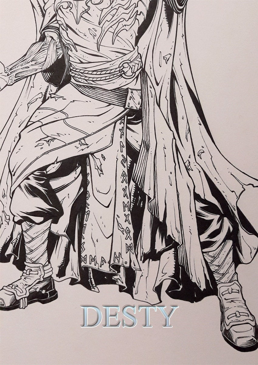 Legacy of Kain Original Drawing Mortanius - Etsy