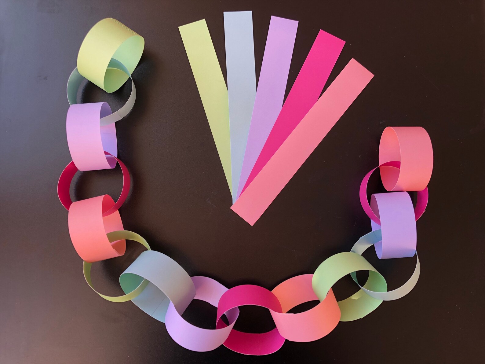 Kraft Paper Chain Decoration Kit, Craft Party Activity, Party ...