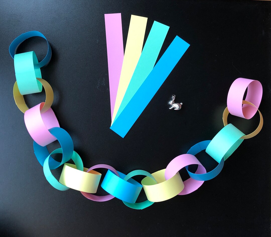 Easter Paper Chain Decoration Kit, Fun Party Activity, Easter Party ...