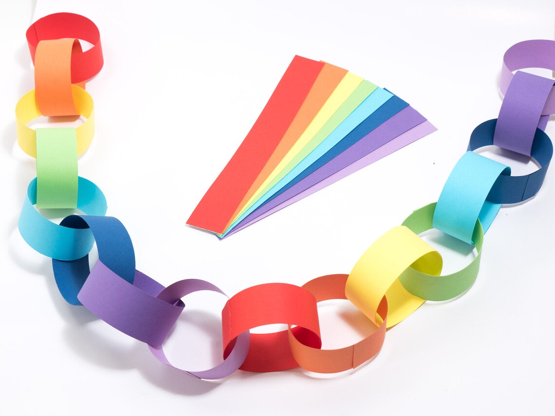 Kraft Paper Chain Decoration Kit Craft Party Activity Party - Etsy UK