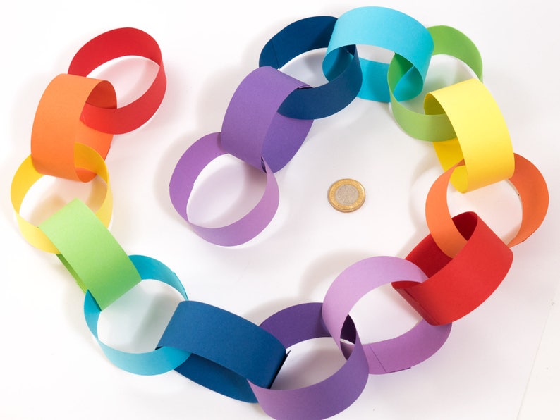 Kraft Paper Chain Decoration Kit Craft Party Activity Party - Etsy UK