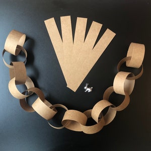 Kraft Paper Chain Decoration Kit, Craft Party Activity, Party ...