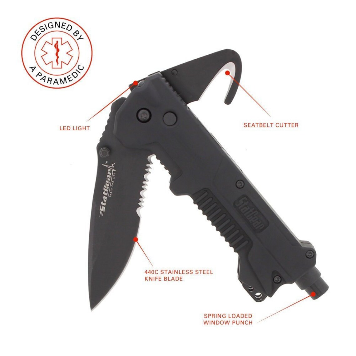 Custom Auto Rescue Tool Tactical Folding Pocket Knife - Etsy