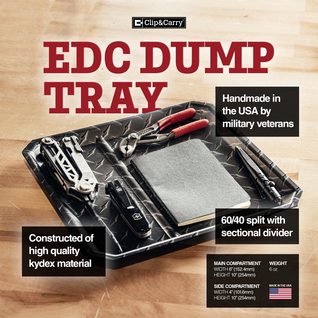 Kydex EDC Dump Tray - Valet Tray - Organizer for Everyday Carry - Etsy