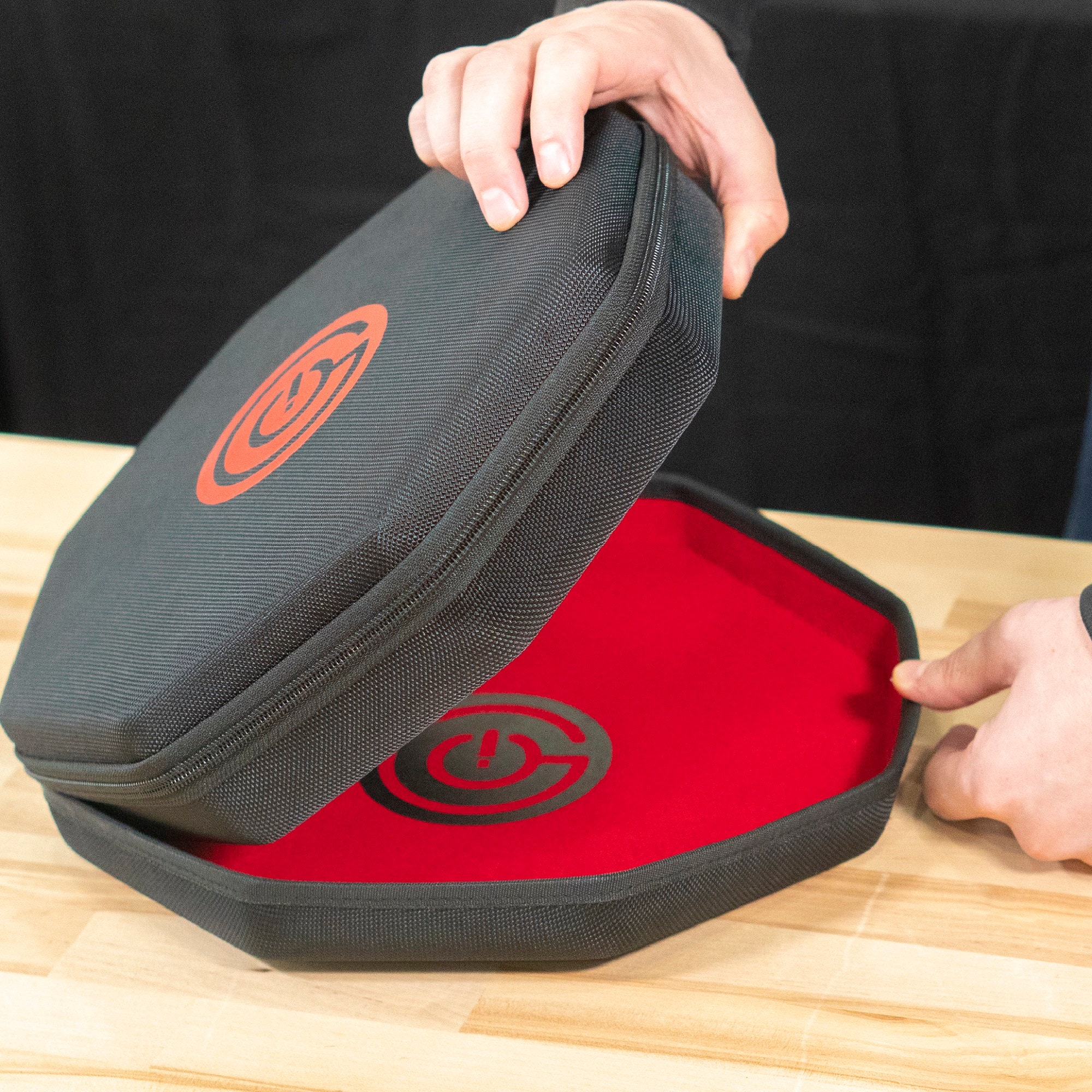 Geekon XL Dice Case W/ Nesting Dice Tray & Personalized Tag | Etsy
