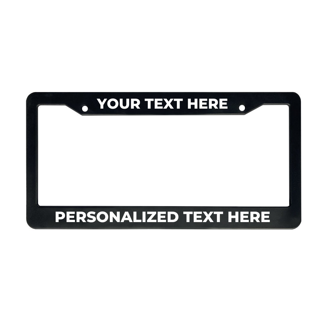 Custom License Plate Frame for Car - Etsy