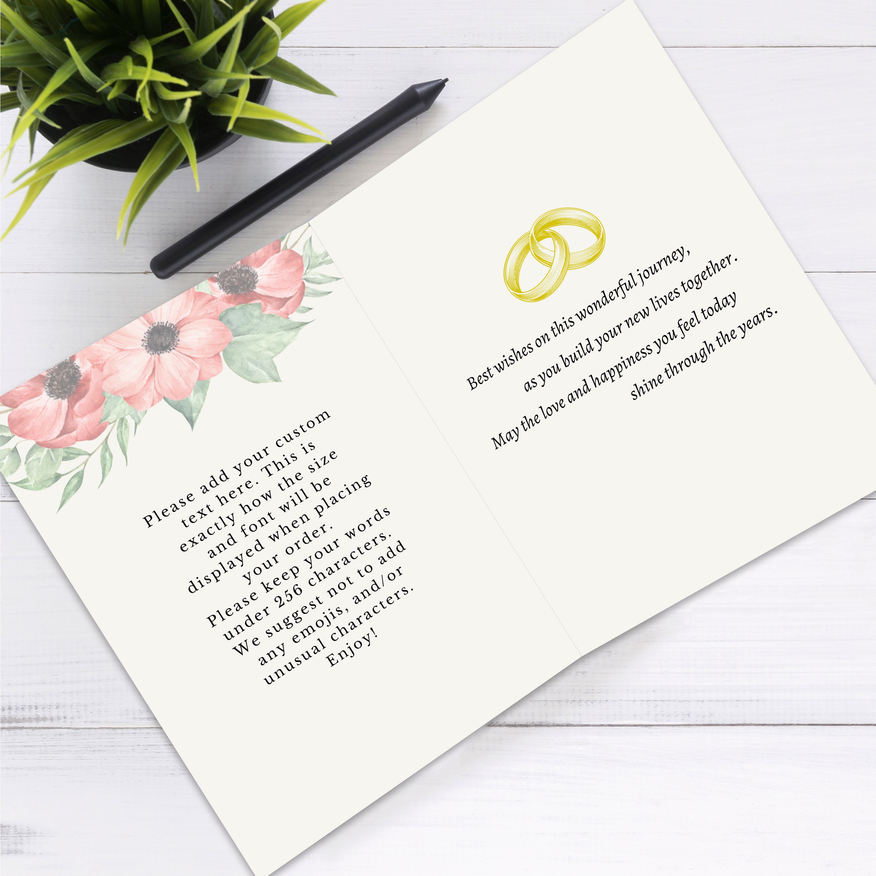 Personalized Wedding Card for Marriage Custom Your Photo Image Upload ...
