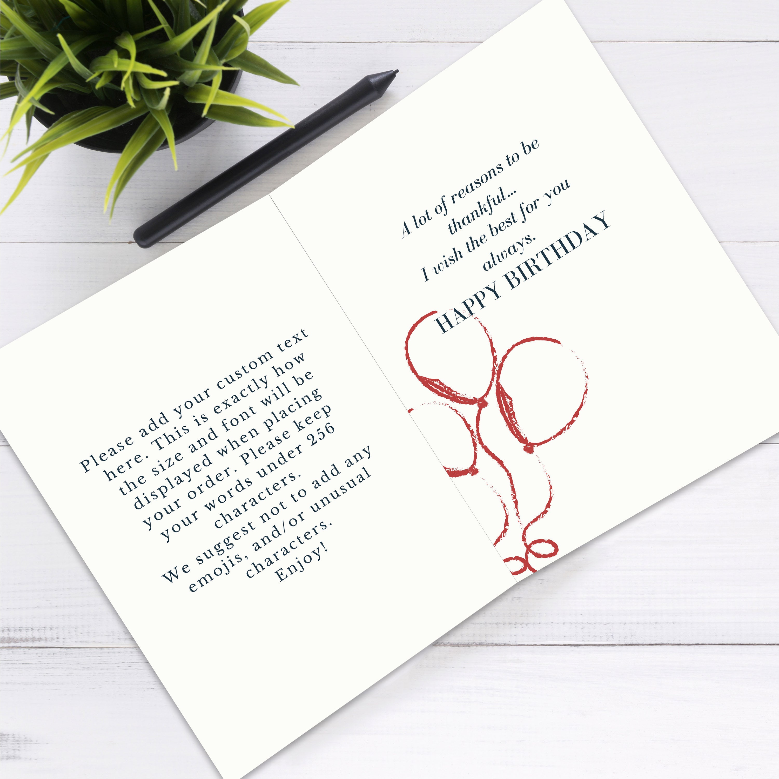 Personalized Happy Birthday Card Custom Your Photo Image - Etsy