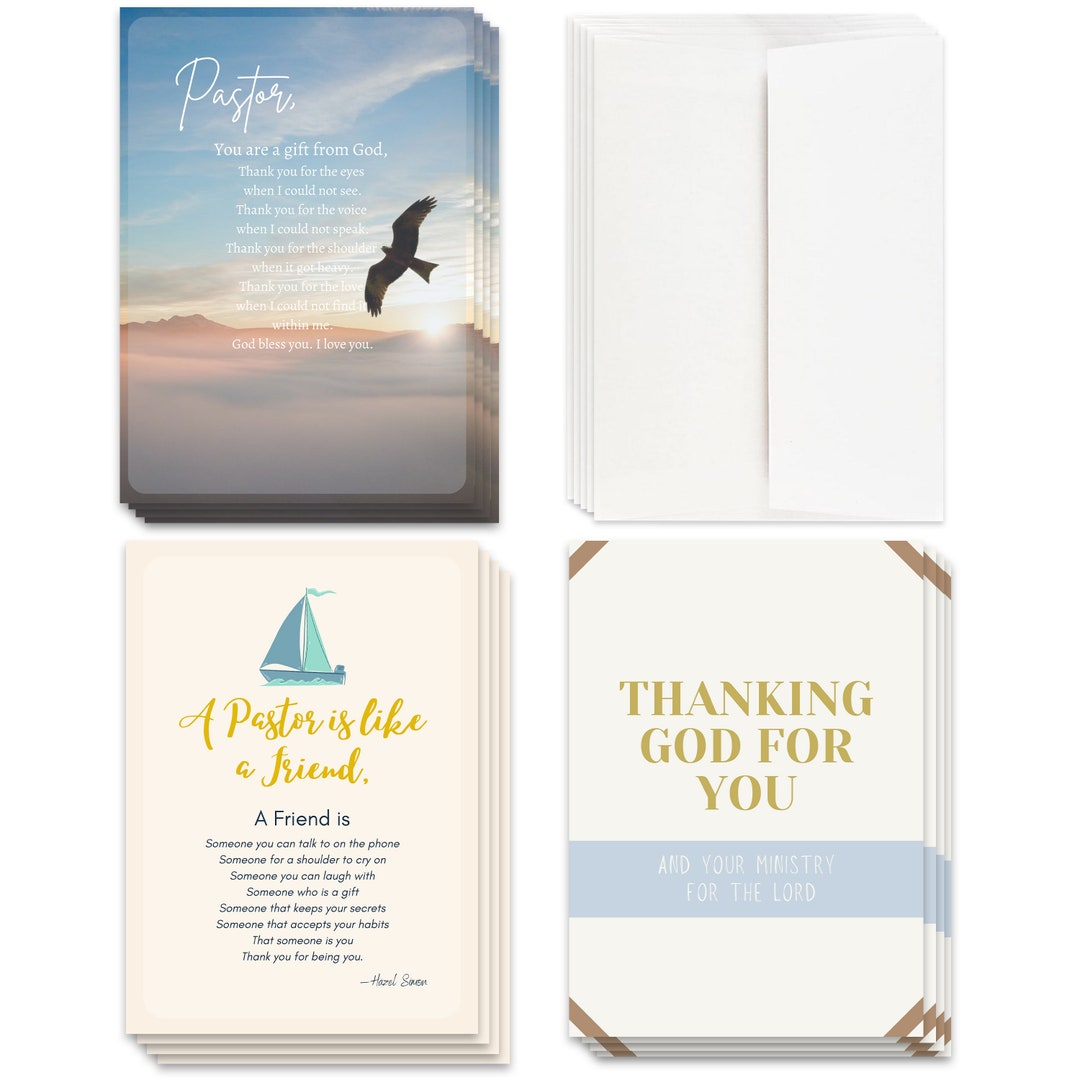 Ministry Appreciation Card for Pastor, Minister, Church Staff ...