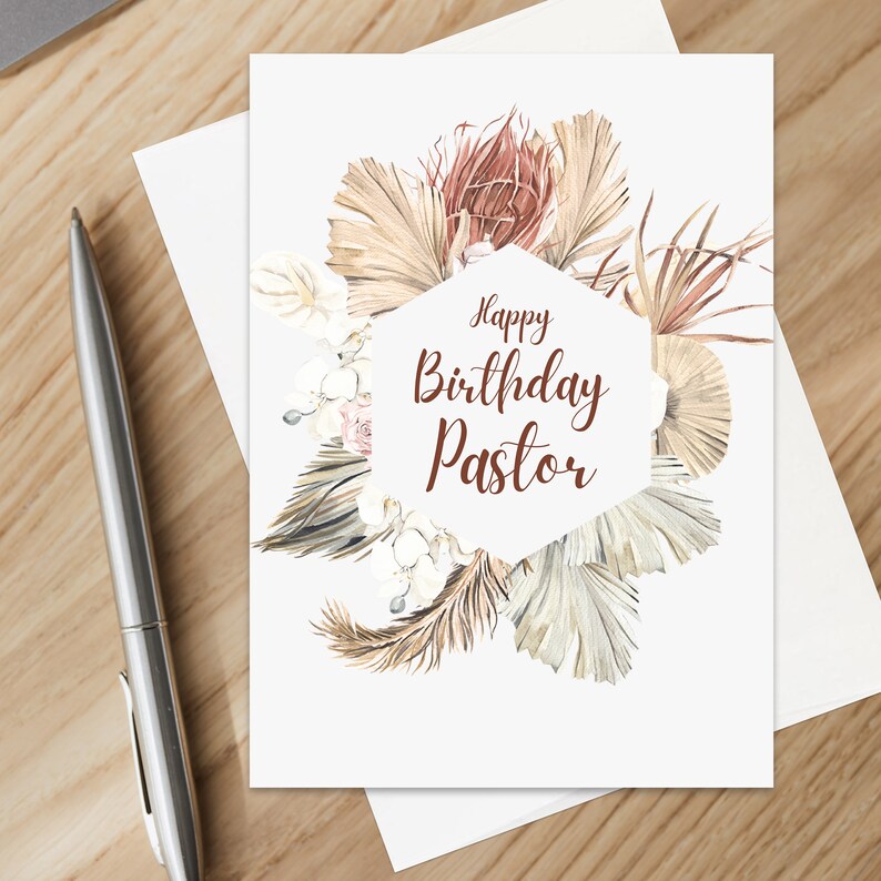 Pastor Birthday Card for Pastor Card Happy Birthday Pastor - Etsy