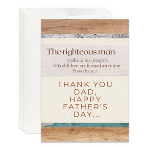 Christian Father's Day Card for Dad Card Christian Fathers Day Card ...