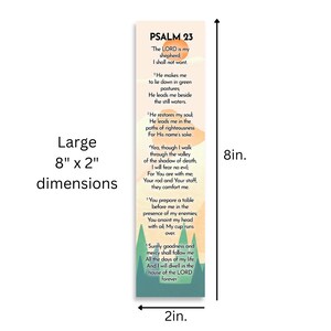 Bible Verse Psalm 23 Christian Bookmarks, Christian Bookmark, Page ...