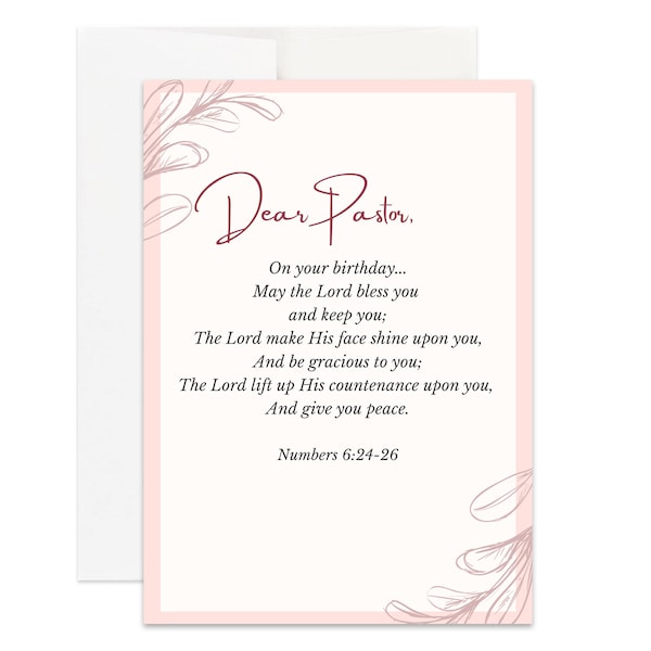 Female Pastor Birthday Card - Etsy