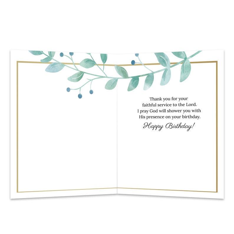 Pastor Birthday Card for Pastor Card Christian Birthday Card - Etsy