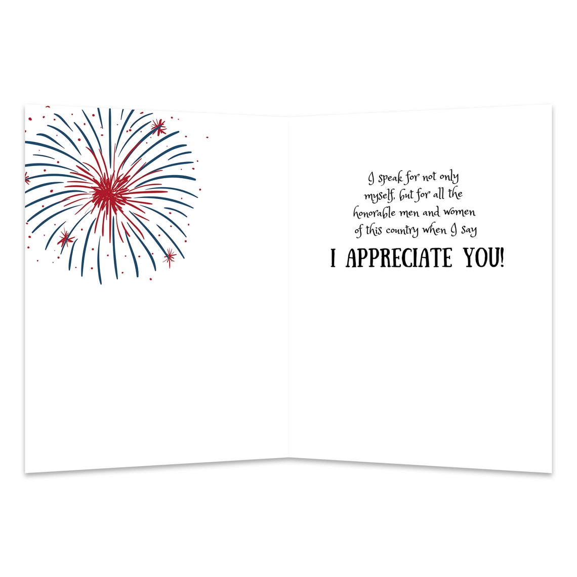 Military Appreciation Card for Service Veteran Military | Etsy