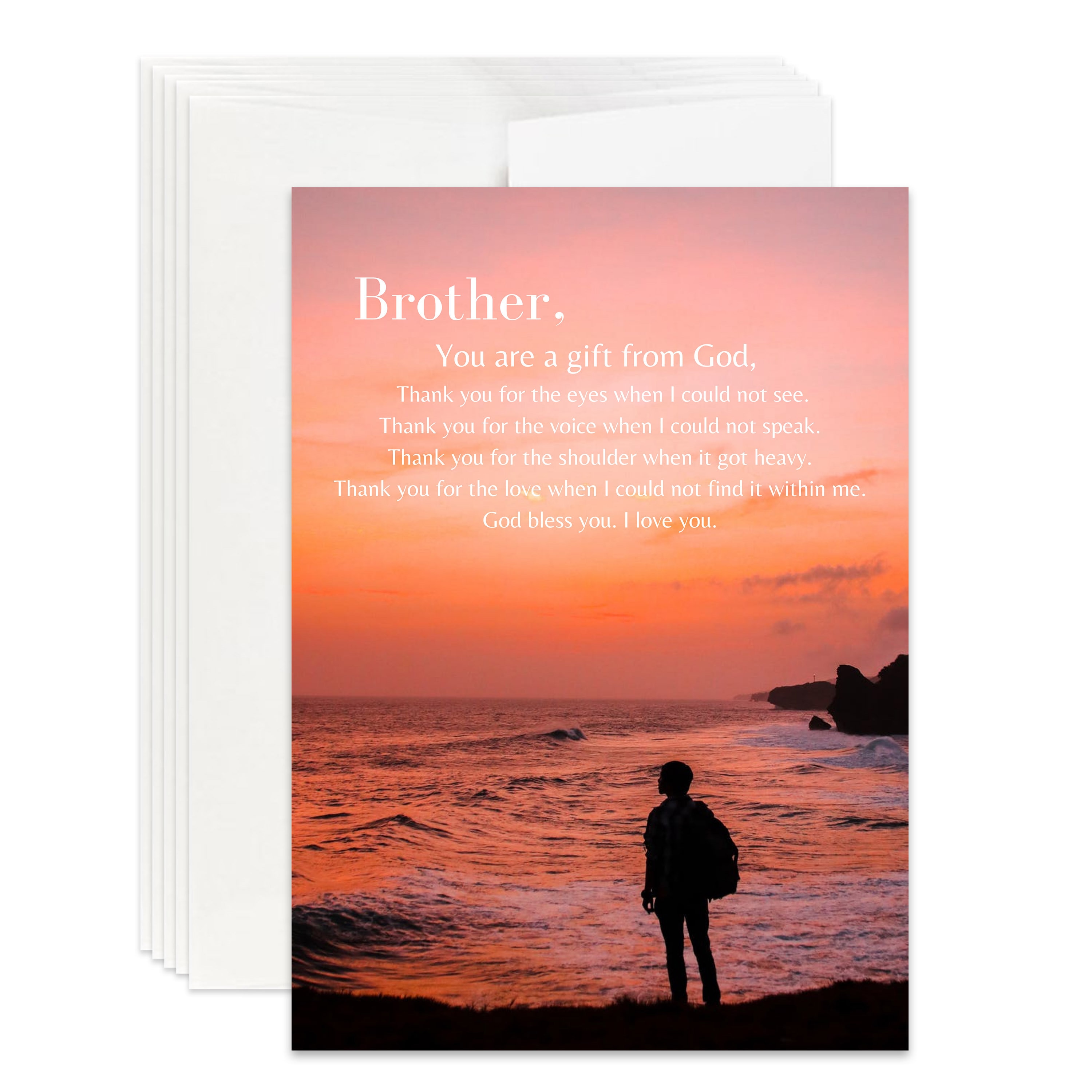 Christian Thank You Brother Card for Appreciation Card - Etsy