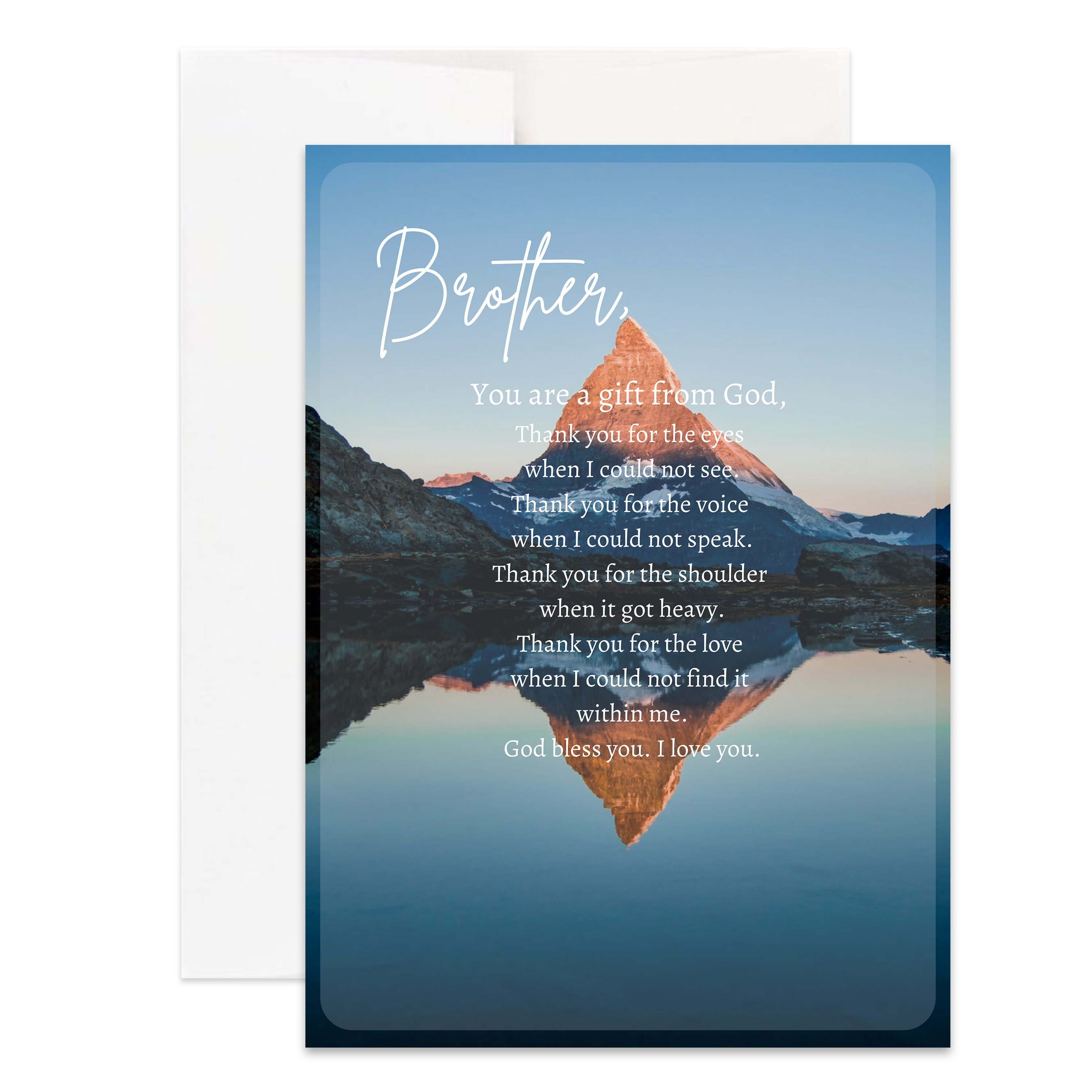 Christian Thank You Brother Card for Appreciation Card | Etsy