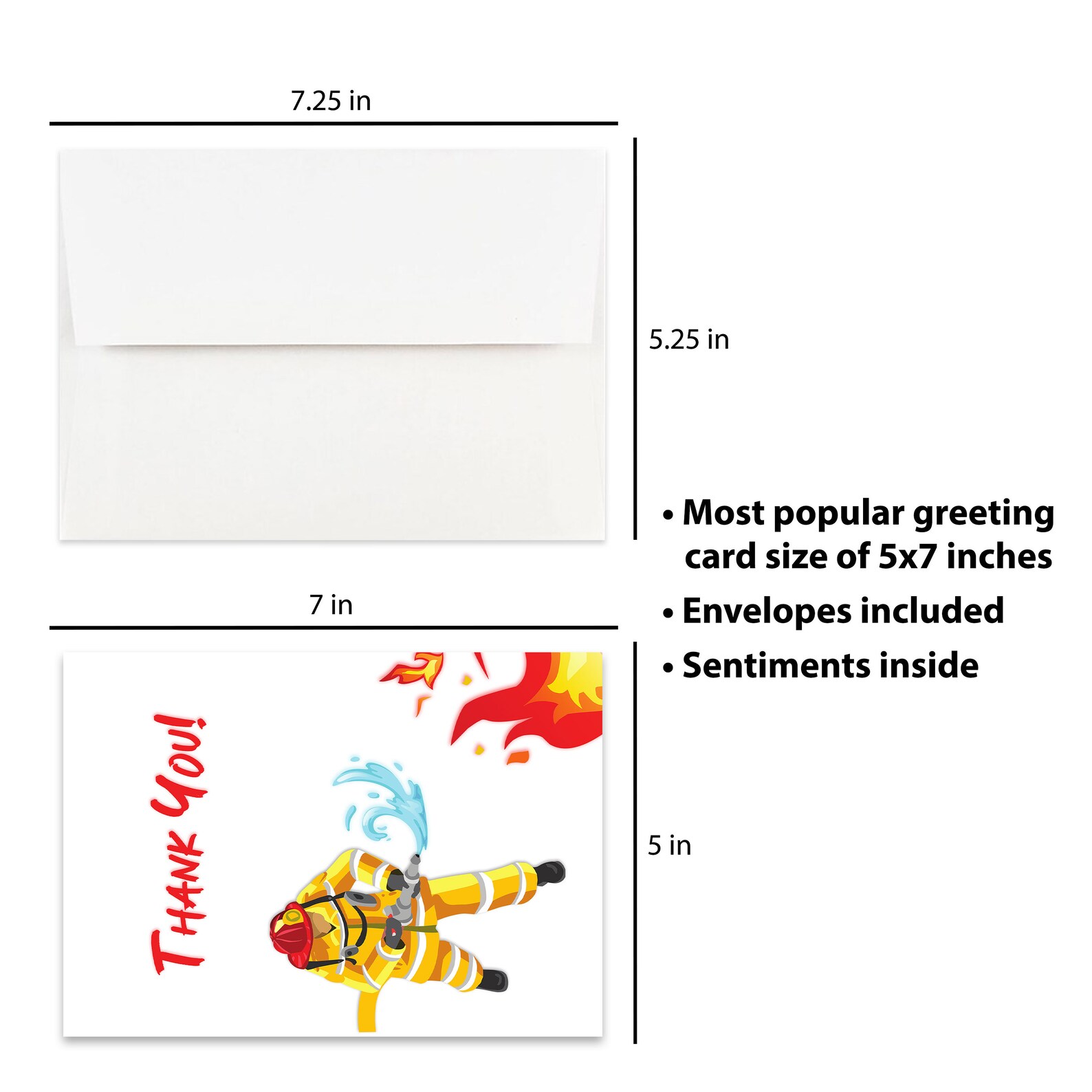 Firefighter Appreciation Card to Thank You Firefighter - Etsy