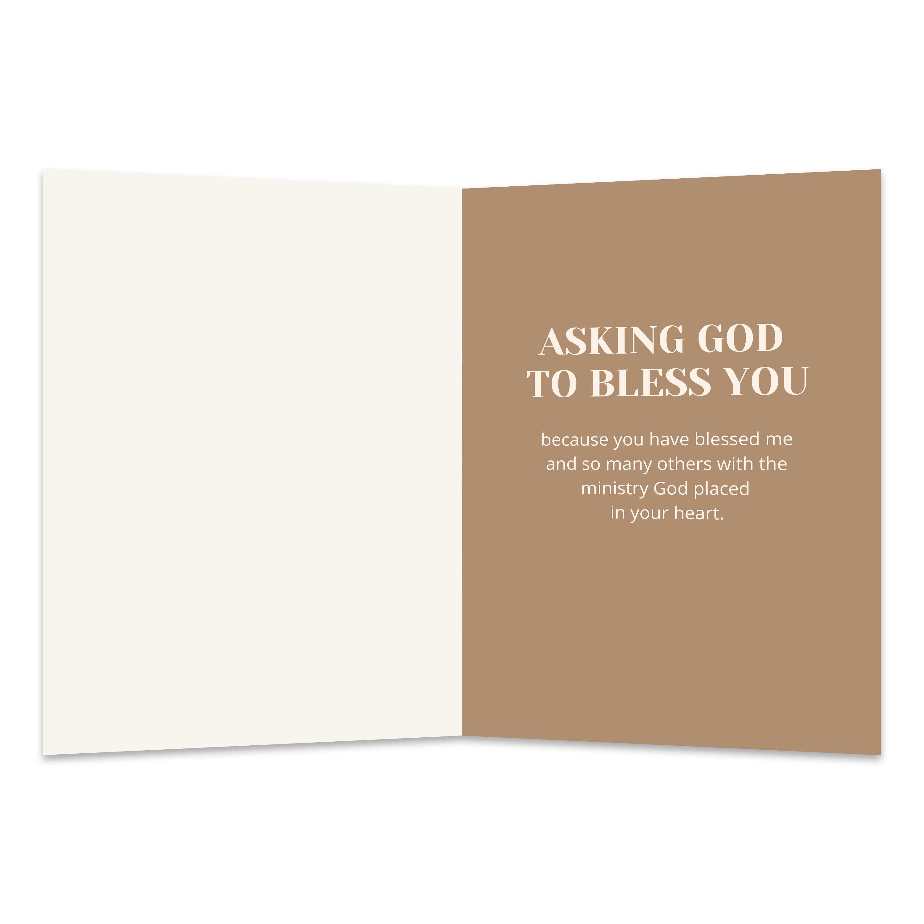 Ministry Appreciation Card for Pastor, Minister, Church Staff ...
