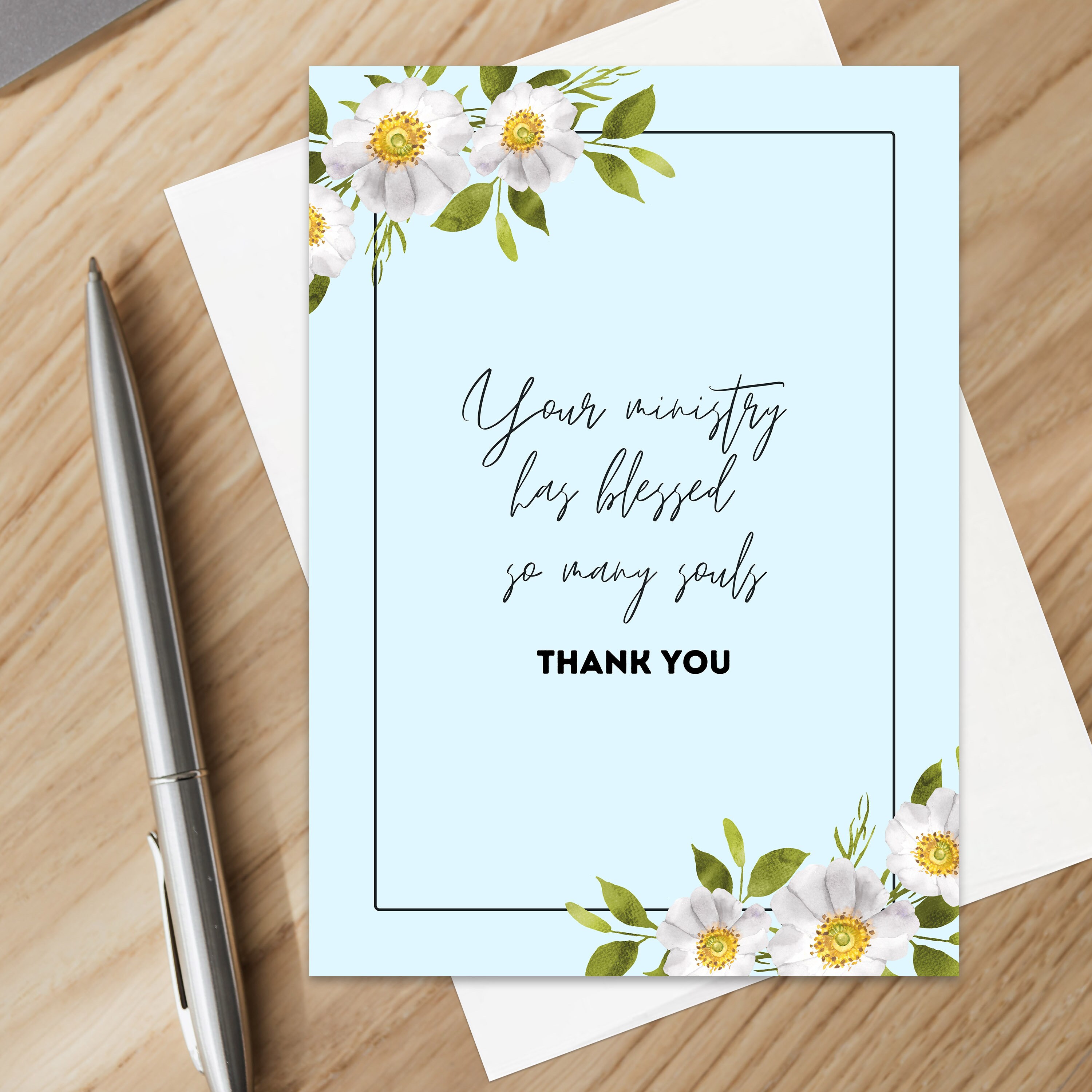 Ministry Appreciation Card for Pastor, Minister, Church Staff ...