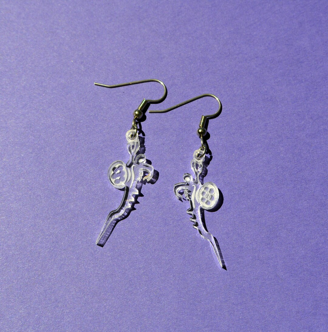 Spiny Water Flea Bythotrephes Zooplankton Earrings | Biology ...
