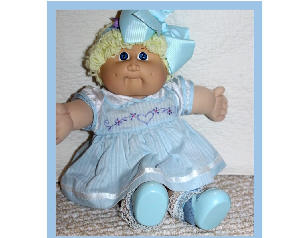 Vintage Coleco Girl Cabbage Patch Doll, Head Mold 2 HM2 Blond Hair ...