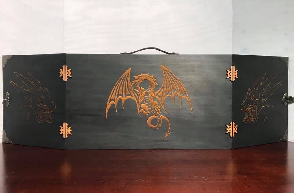Wooden Custom Made Folding Dungeon Master DM Screen Dungeons - Etsy