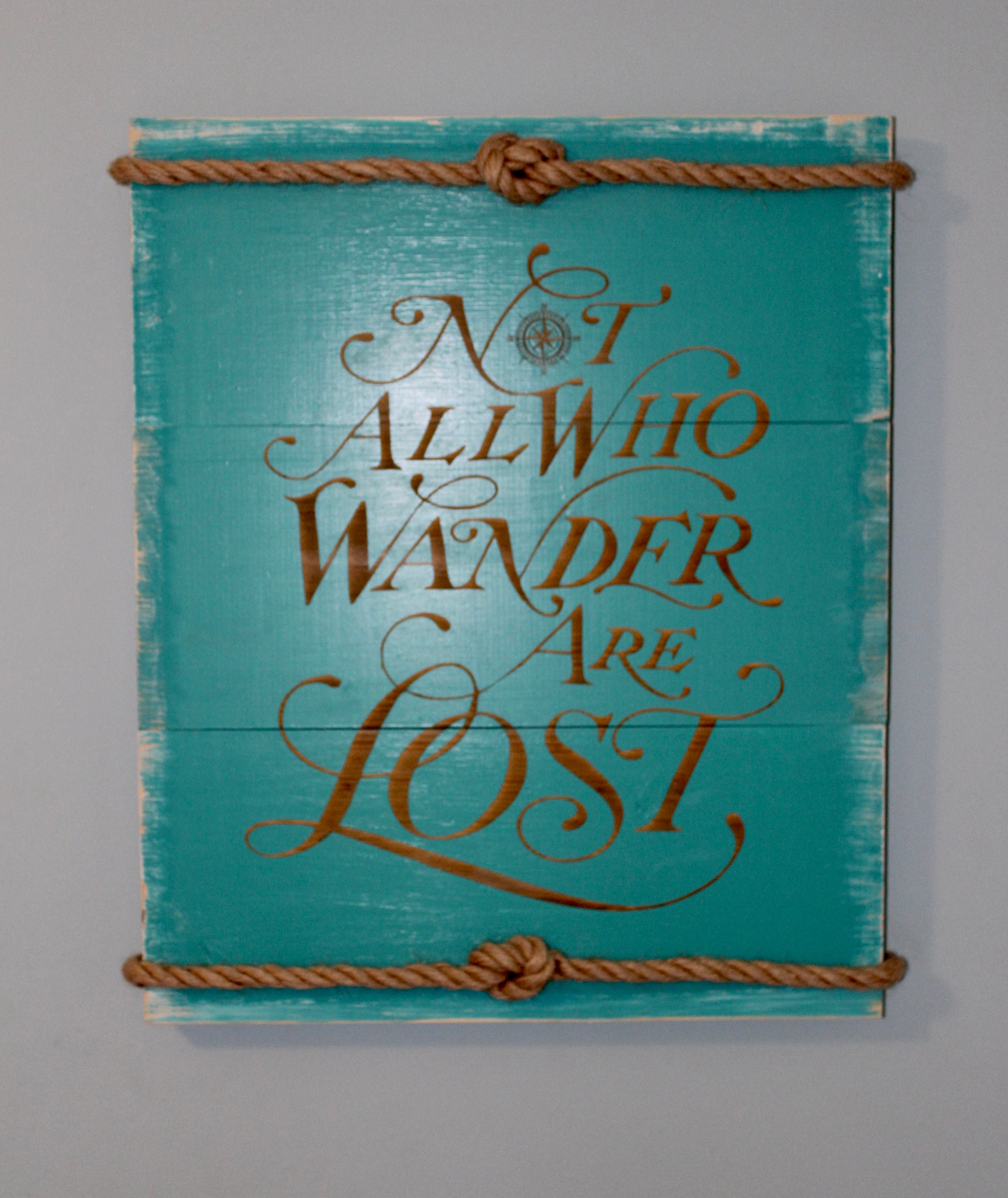 Nautical not All Who Wander Are Lost Rustic Wooden Sign - Etsy