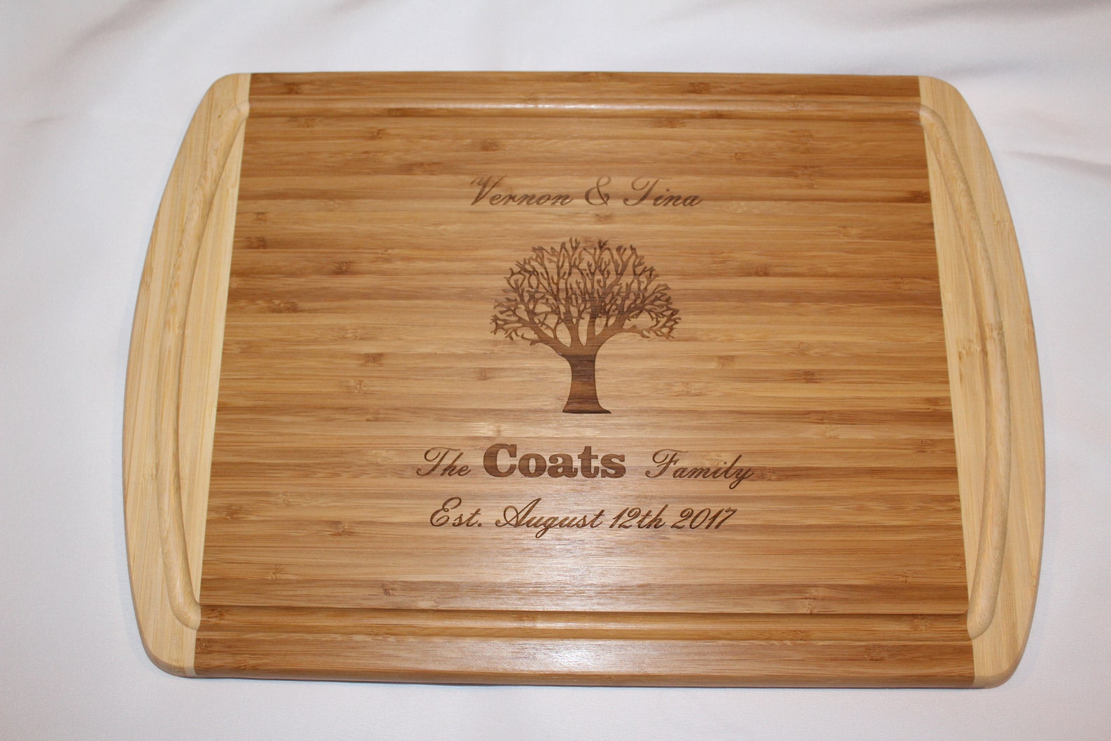 Personalized Bamboo Cutting Board Wedding Gift - Etsy